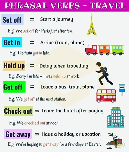 Travel Phrasal Verbs Lupon gov ph