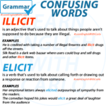 GRAMMAR -ILLICIT vs ELICIT - Welcome to Learn English with Carlo