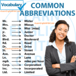 VOCABULARY - Common Abbreviations - Welcome to Learn English with Carlo
