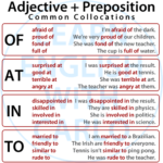 GRAMMAR Adjective + Preposition - Welcome to Learn English with Carlo