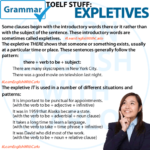 GRAMMAR - Expletives - Welcome to Learn English with Carlo