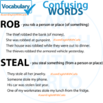 VOCABULARY - Rob vs Steal - Welcome to Learn English with Carlo