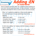 Grammar: Verb Suffix -EN - Welcome to Learn English with Carlo